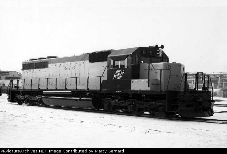 C&NW 876 Builder's Photo at EMD